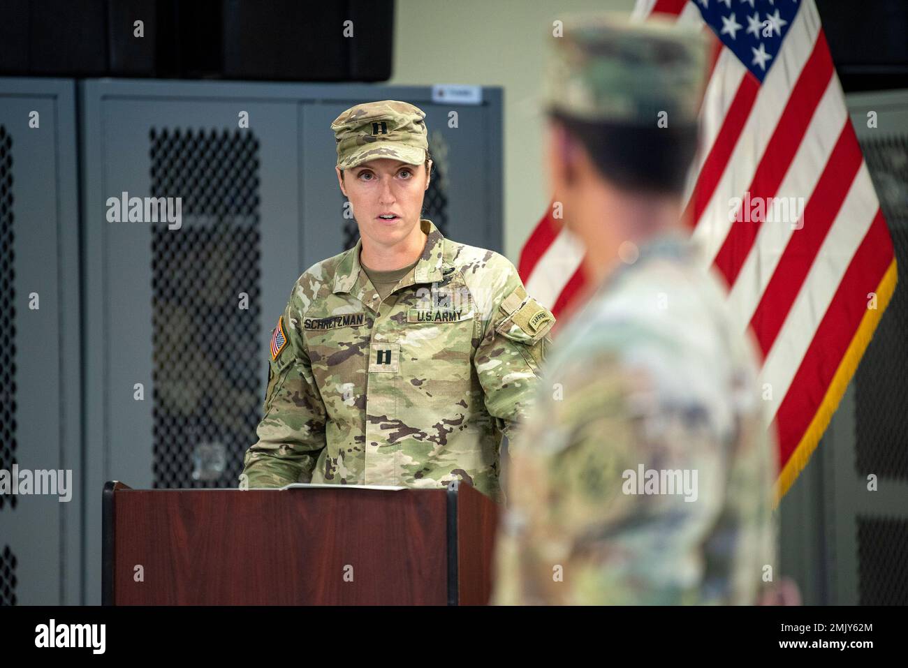 U.S. Army Capt. Olivia Schretzman, 511th Engineer Dive Detachment ...