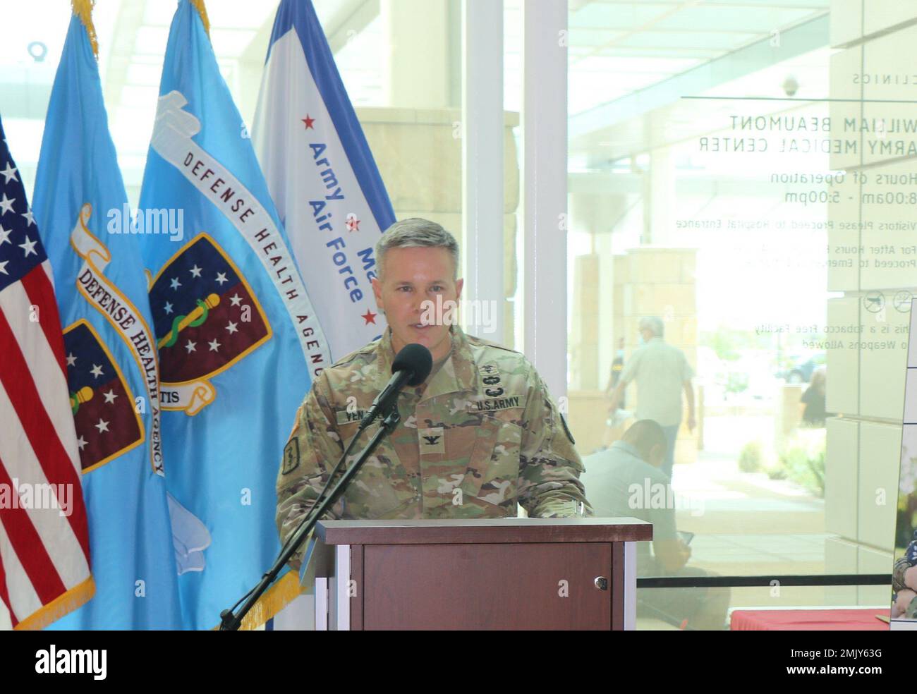 Col. Brett Venable, El Paso market director and commander of William ...