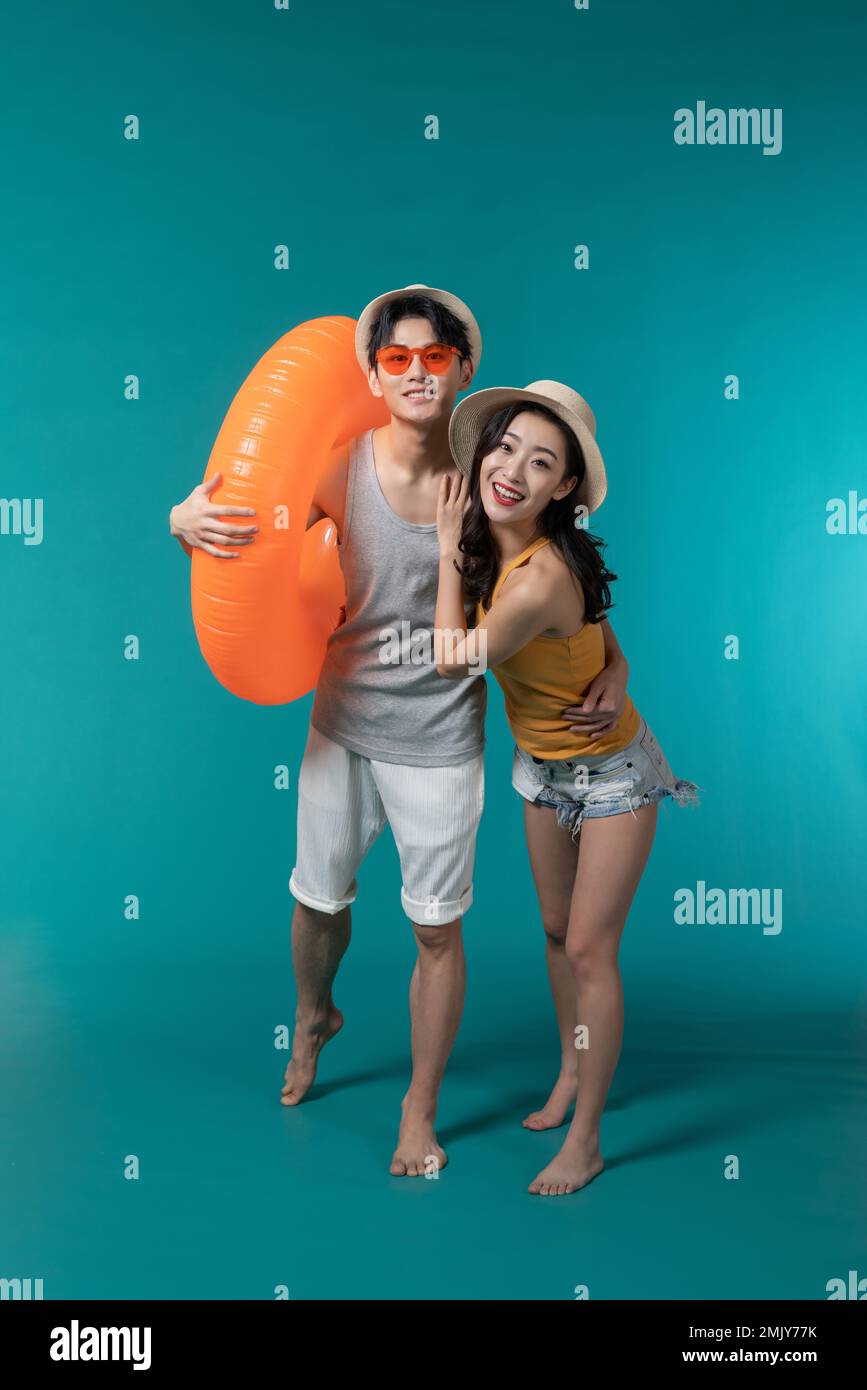 Take summer modelling young lovers Stock Photo - Alamy