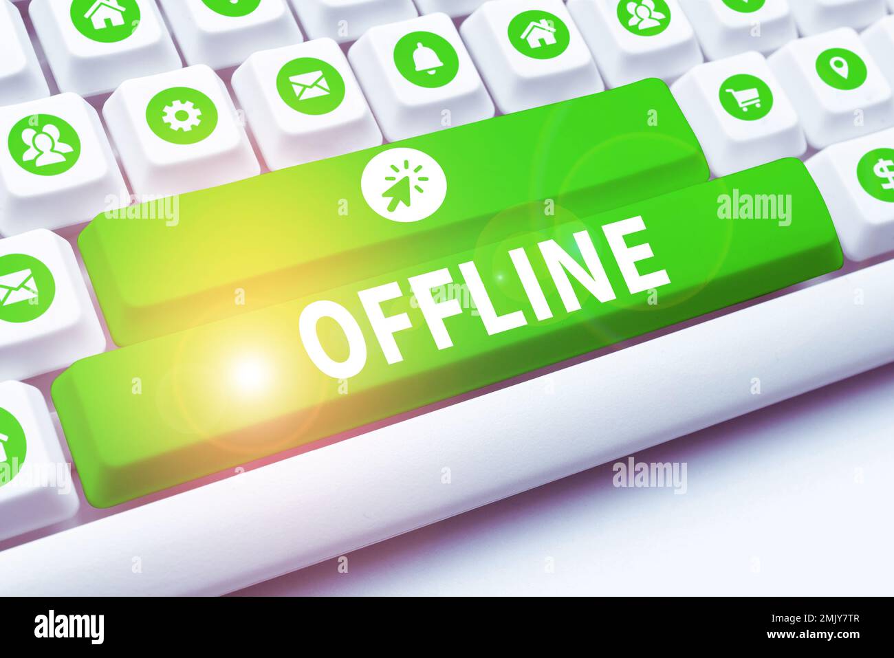 Text caption presenting Offline. Internet Concept Not having directly ...