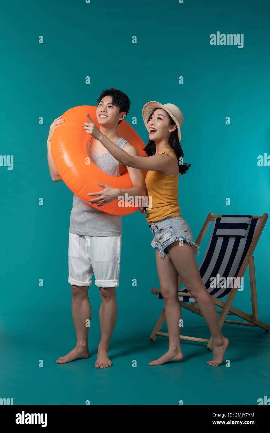 Take summer modelling young lovers Stock Photo - Alamy