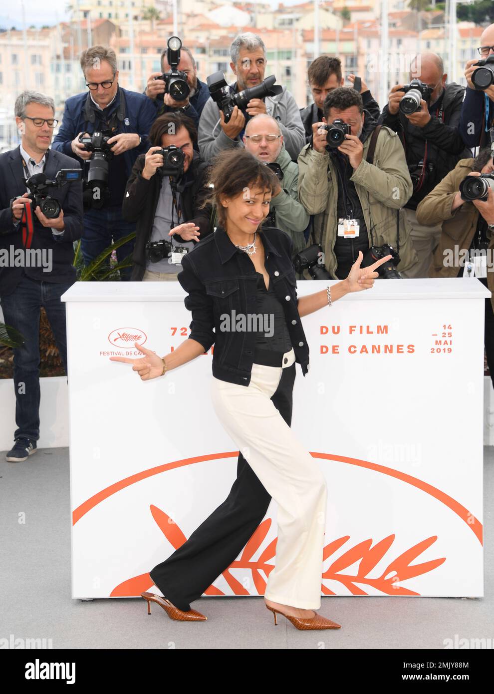 Director Mati Diop poses for photographers at the photo call for the ... Director Mati Diop poses for photographers at the photo call for the ...