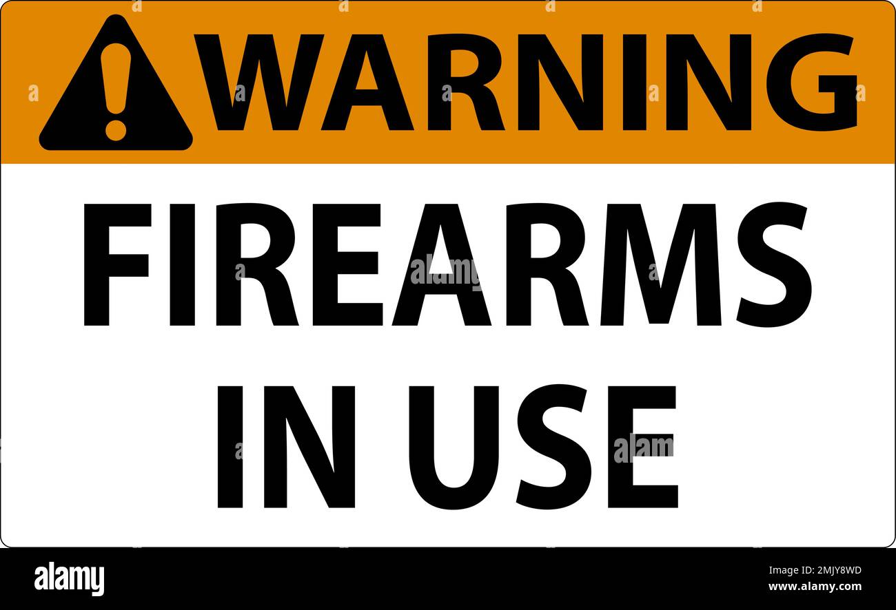 Warning Firearms Allowed Sign Firearms In Use Stock Vector Image & Art ...