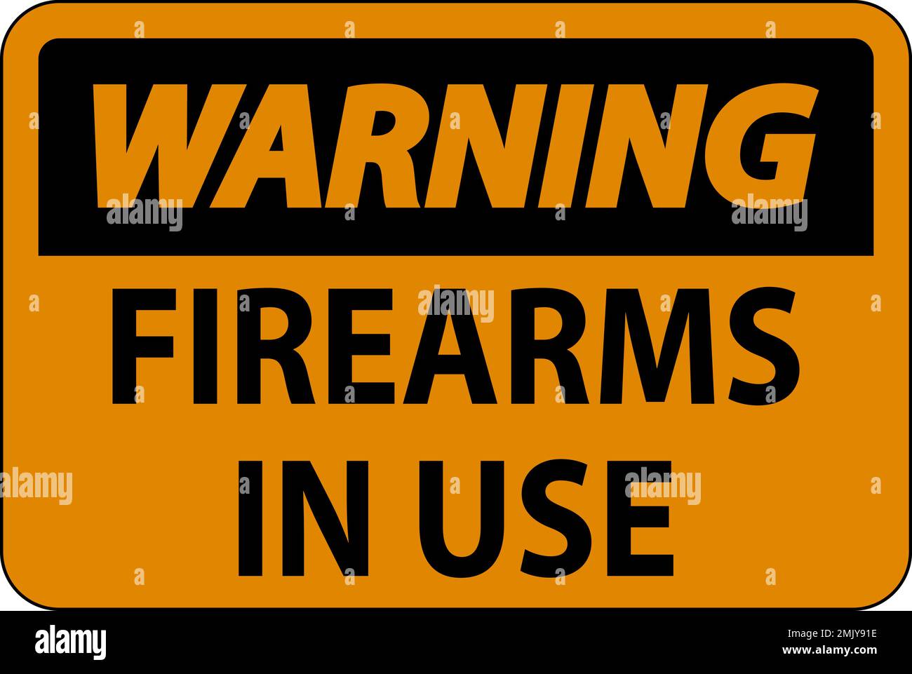 Warning Firearms Allowed Sign Firearms In Use Stock Vector Image & Art ...