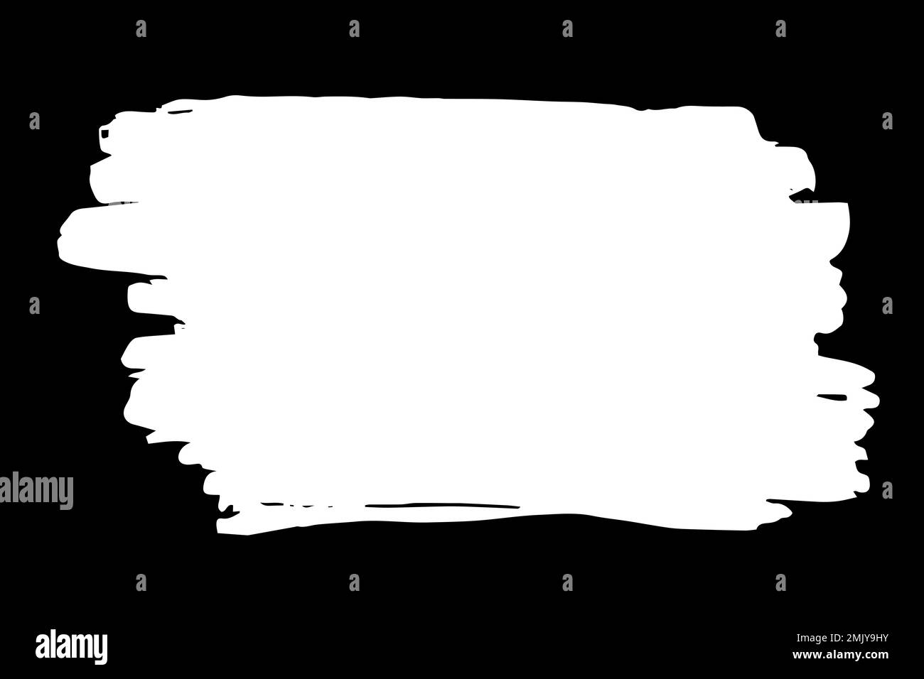 Rectangular banner hand painted with chalk on black background. Vector ...