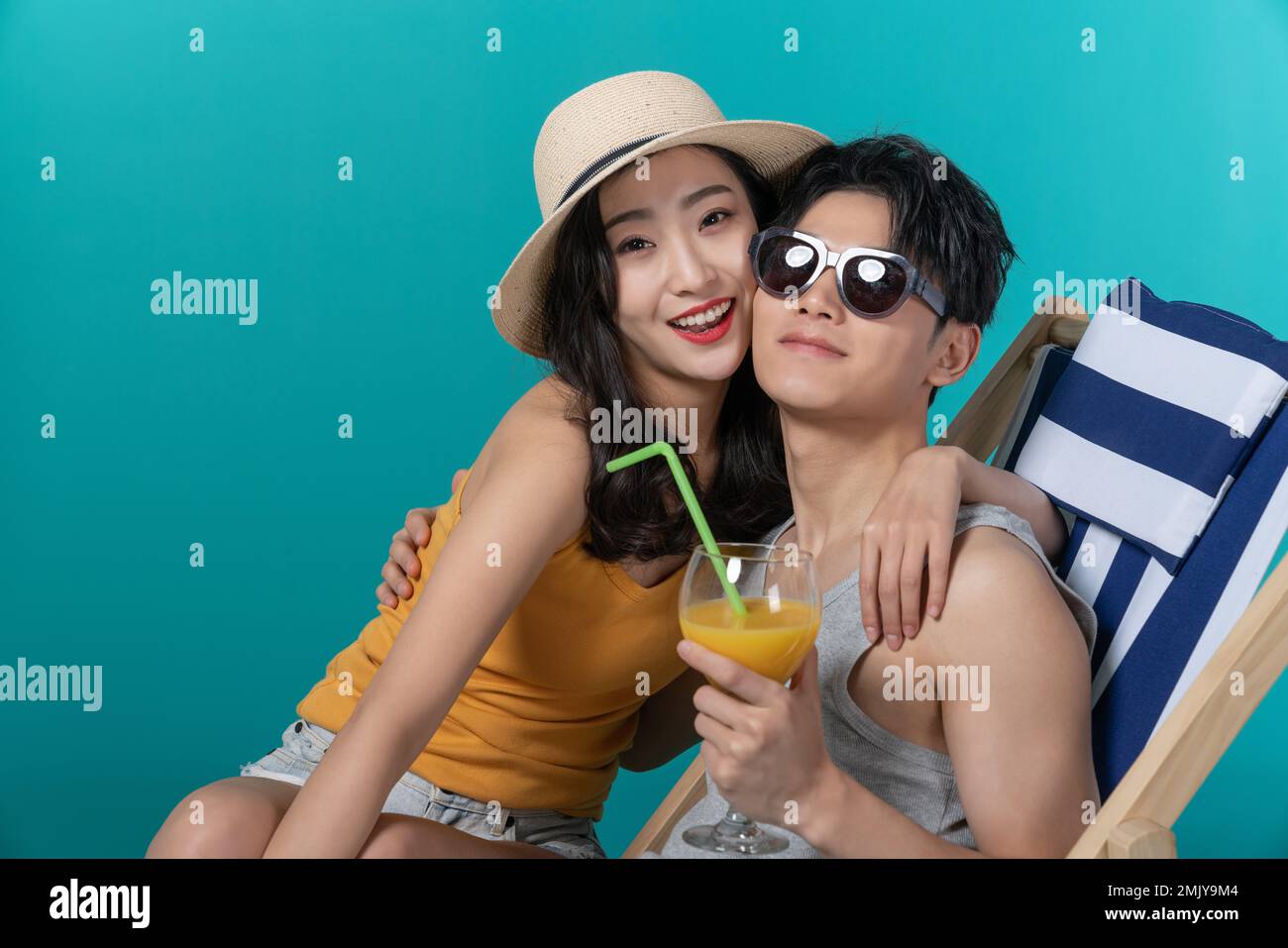 Take summer modelling young lovers Stock Photo - Alamy