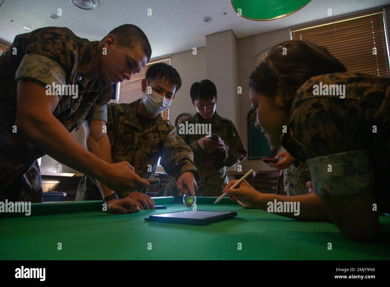 U.S. Marines with 3d Marine Division and soldiers with the Japan Ground ...