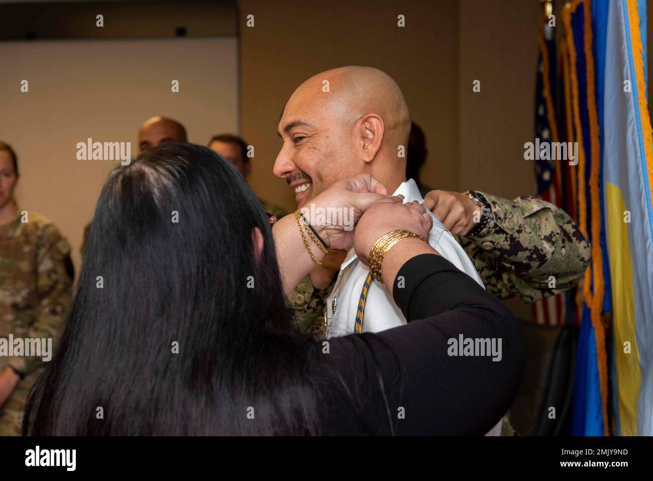 ASAN, Guam (Sept. 1, 2022) - U.S. Navy officers Lt. Cmdr. Roger Blake ...