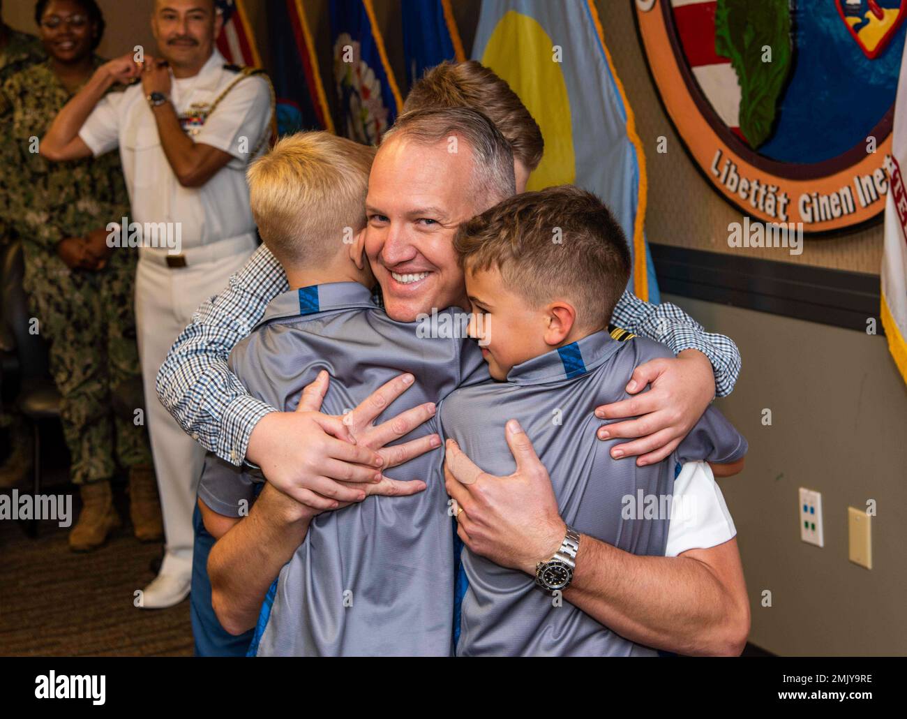 ASAN, Guam (Sept. 1, 2022) - U.S. Navy officers Lt. Cmdr. Roger Blake ...