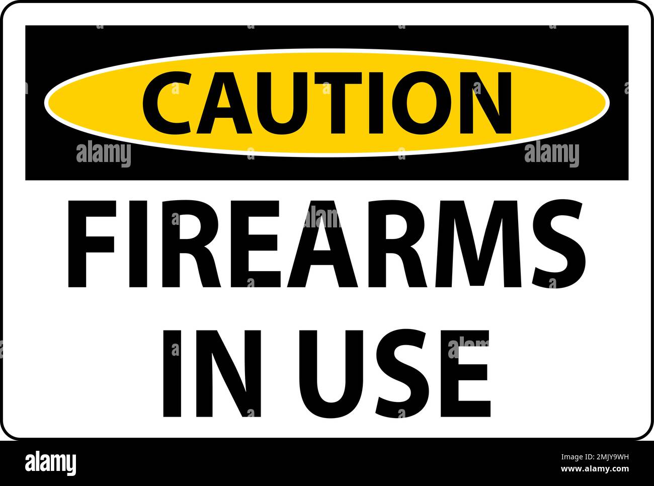 Caution Firearms Allowed Sign Firearms In Use Stock Vector Image & Art ...