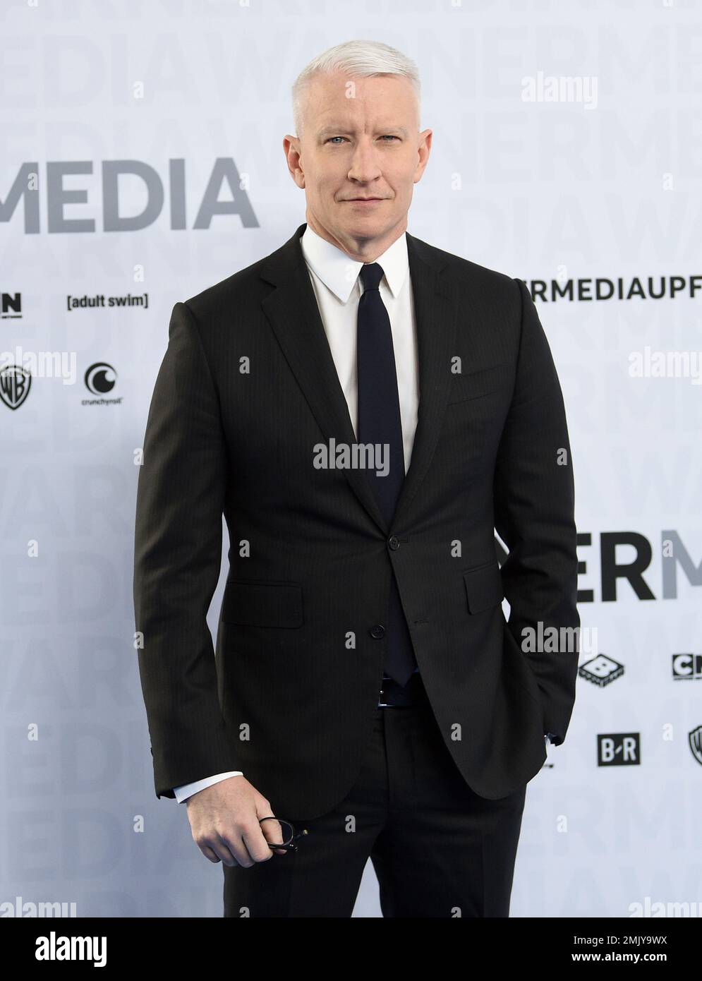 CNN news anchor Anderson Cooper attends the WarnerMedia Upfront at ...
