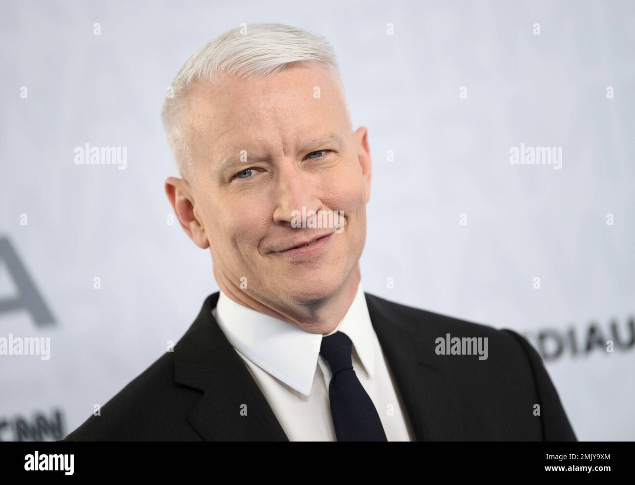 CNN news anchor Anderson Cooper attends the WarnerMedia Upfront at ...