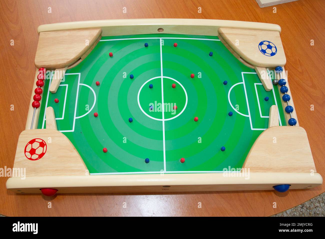 football soccer game kicker vintage table match Stock Photo - Alamy