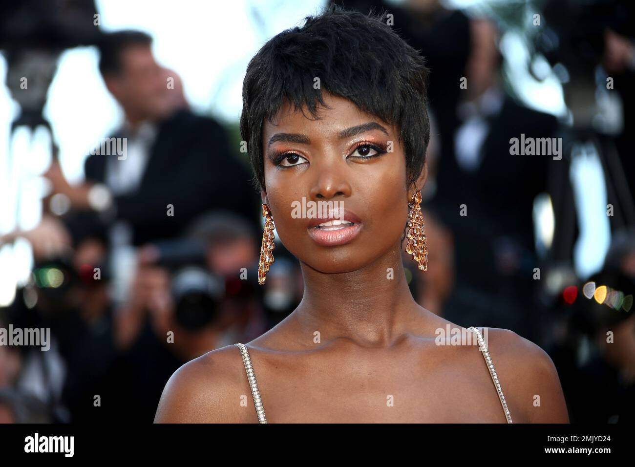 Model Maria Borges poses for photographers upon arrival at the premiere ...