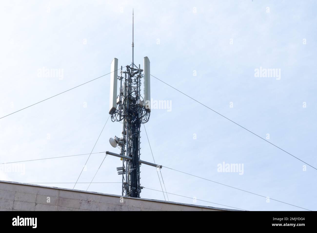 Communication Tower telephone relay antenna station cellular Stock ...