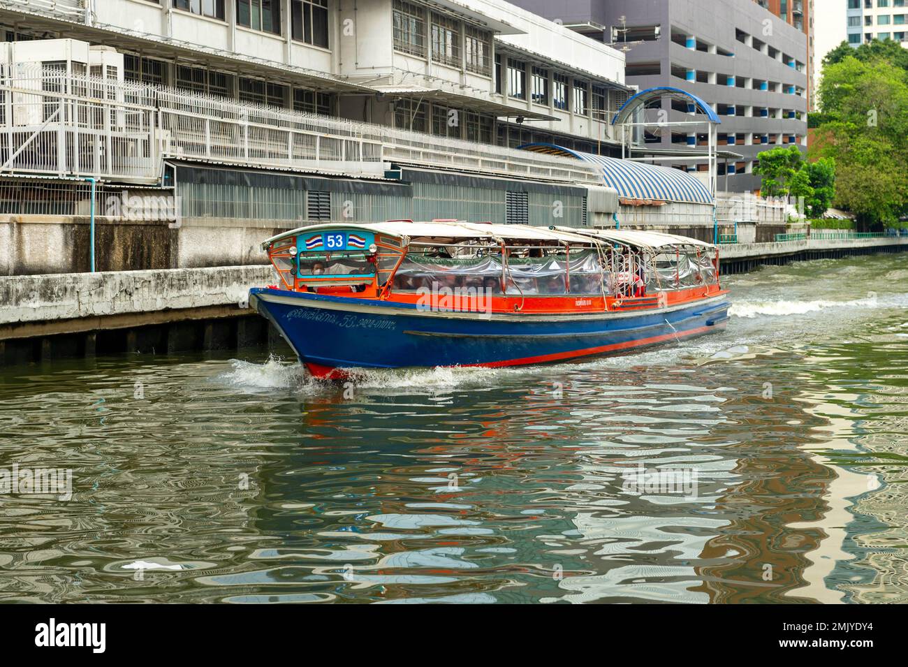 Bangkok Canal Boats, Thailand Stock Photo - Alamy