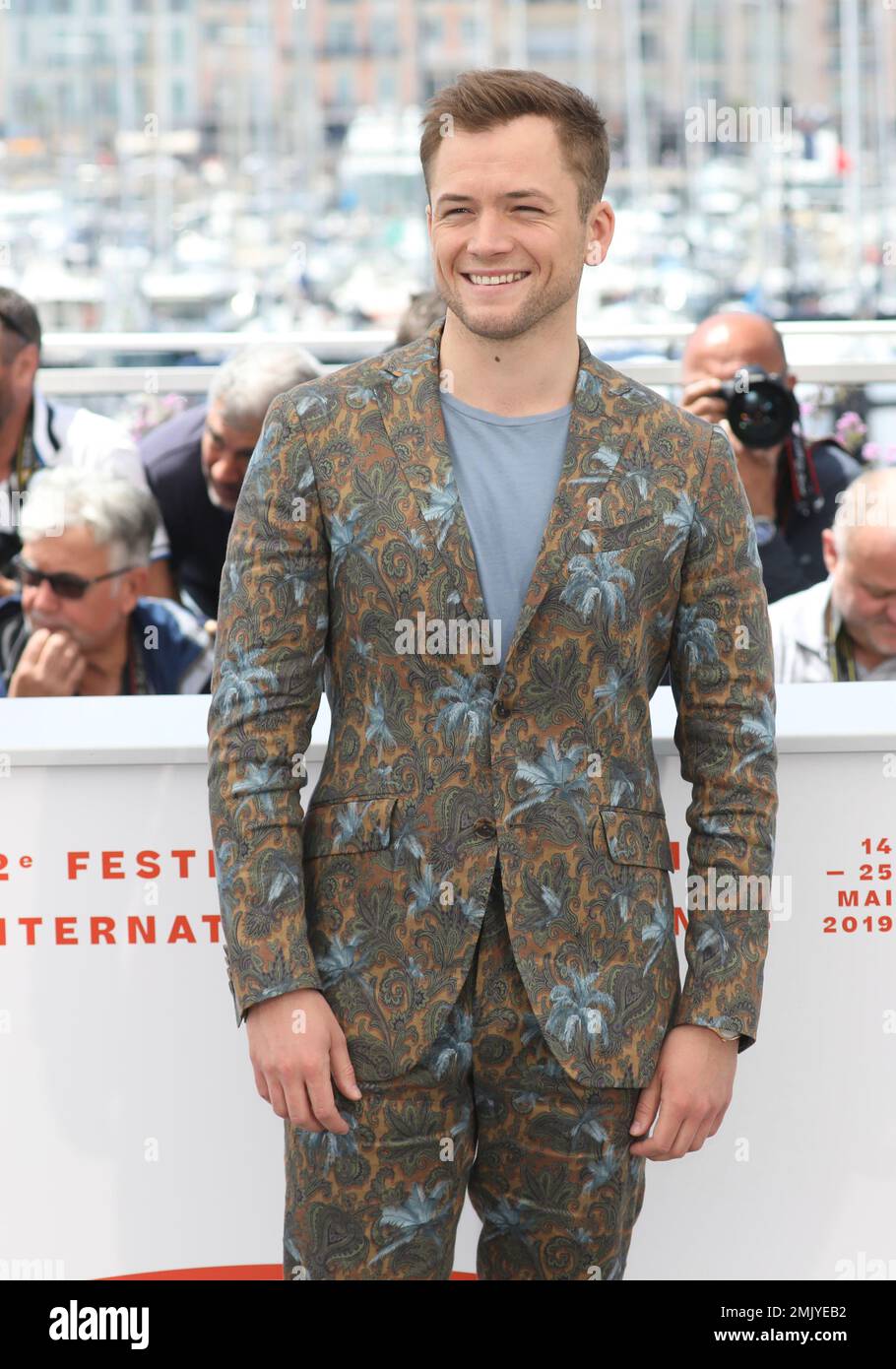 Actor Taron Egerton poses for photographers at the photo call for the ...