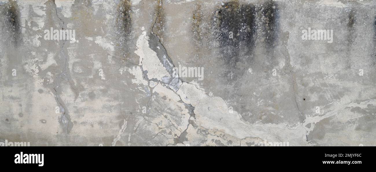 gray large long concrete wall background grey plaster roughcast in ...