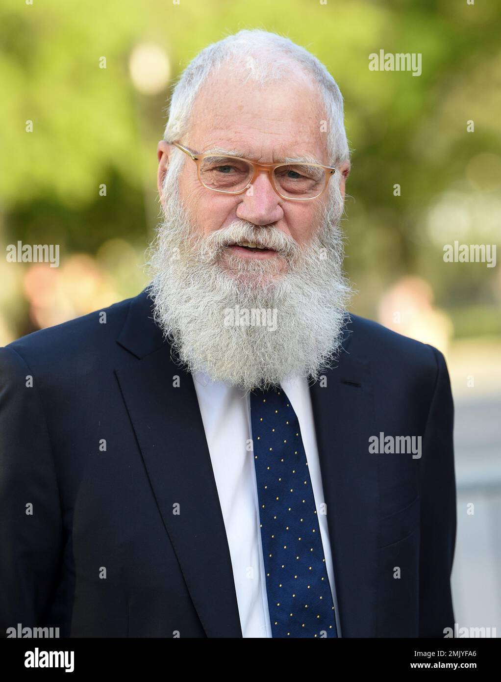 Talk show host David Letterman attends the Statue of Liberty Museum ...