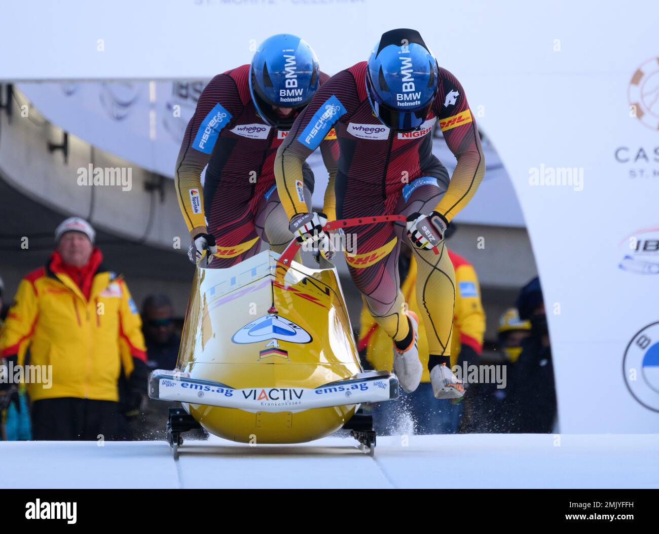 St. Moritz, Switzerland. 28th Jan, 2023. Bobsleigh, World Championship ...
