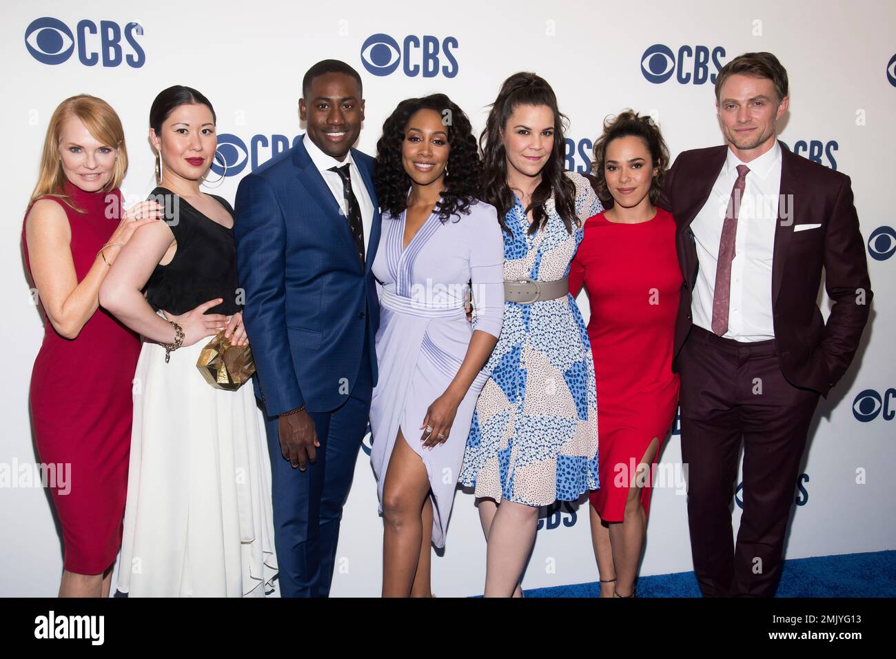 The cast of "All Rise," from left, Marg Helgenberger, Ruthie Ann Miles ...