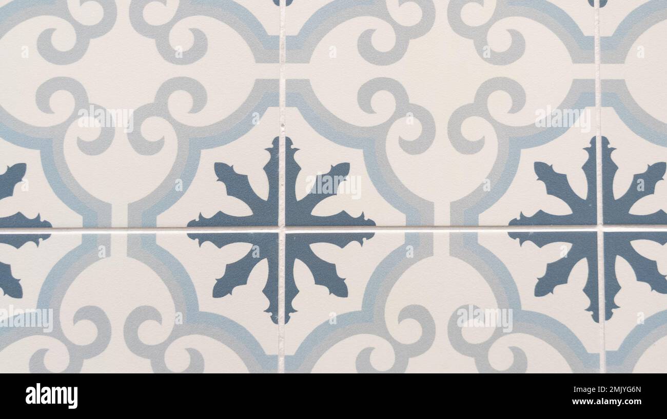 pattern floral Azulejo patchwork mosaic tile wallpaper vintage ...