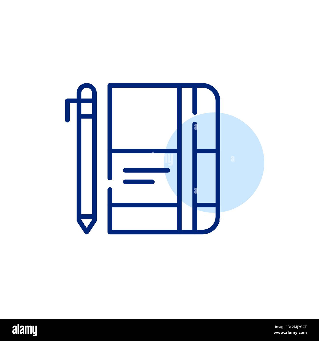 Binder notebook icon thin hi-res stock photography and images - Alamy