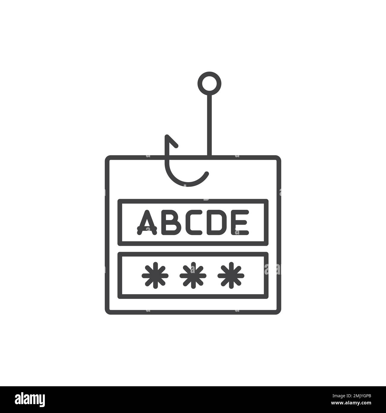 Mobile password icon linear Stock Vector Images - Alamy