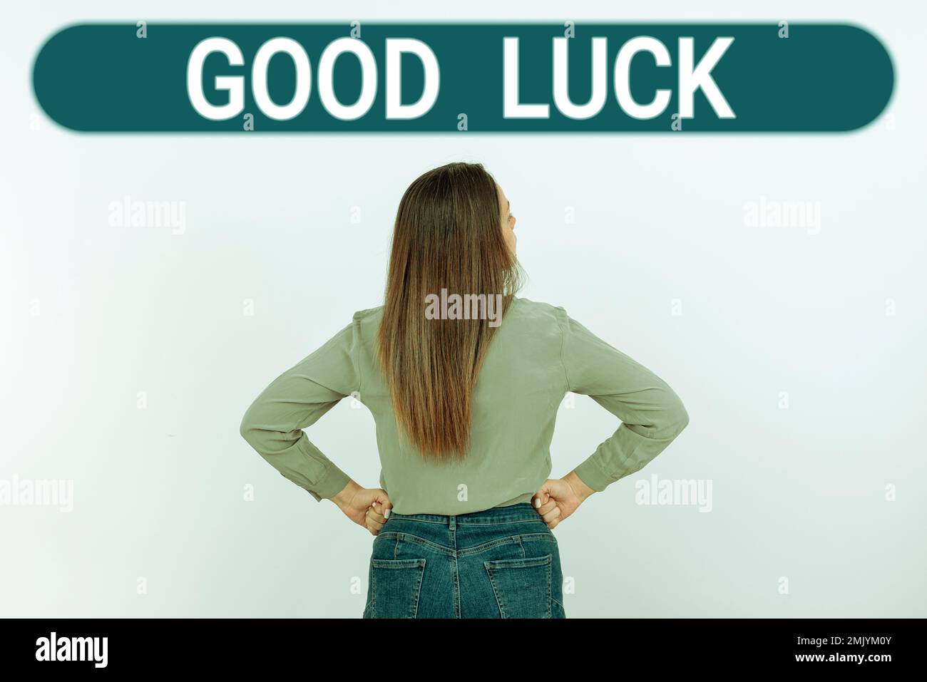 Sign displaying Good Luck. Business idea A positive fortune or a happy ...