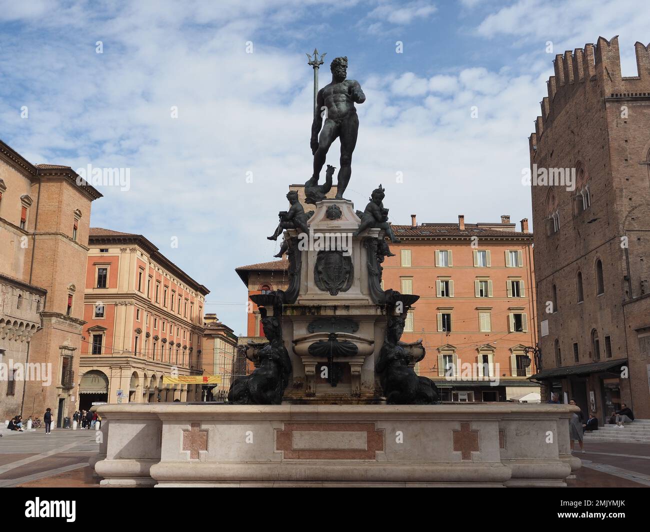 BOLOGNA, ITALY - CIRCA SEPTEMBER 2022: Fontana del Nettuno translation ...