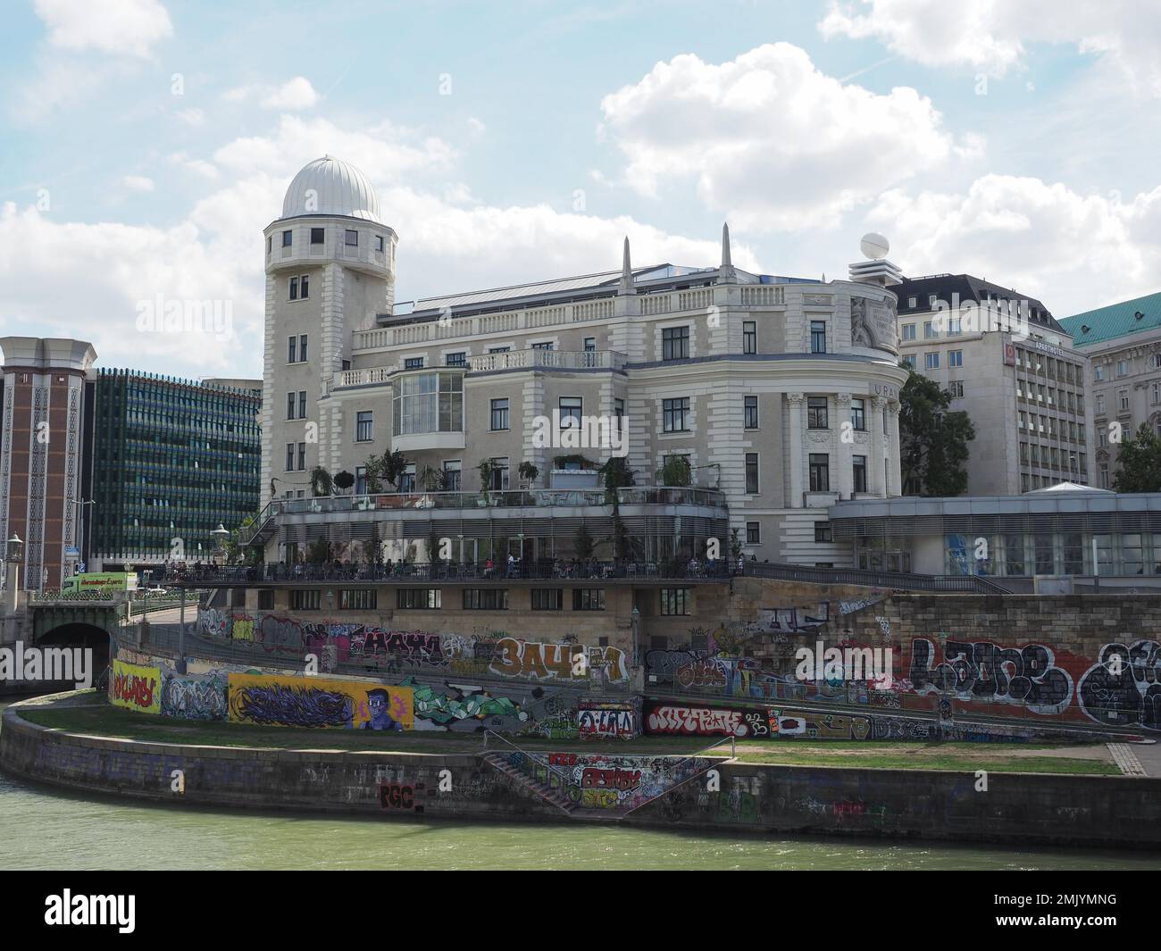 VIENNA, AUSTRIA - CIRCA SEPTEMBER 2022: Urania Observatory built under ...