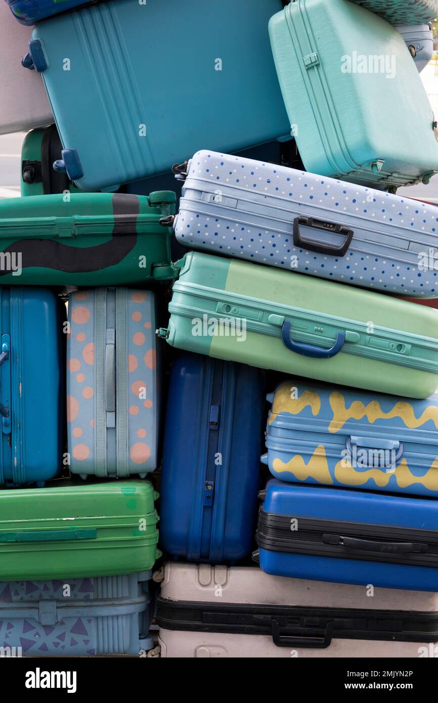 Stacked stacked container blue hi-res stock photography and images - Alamy