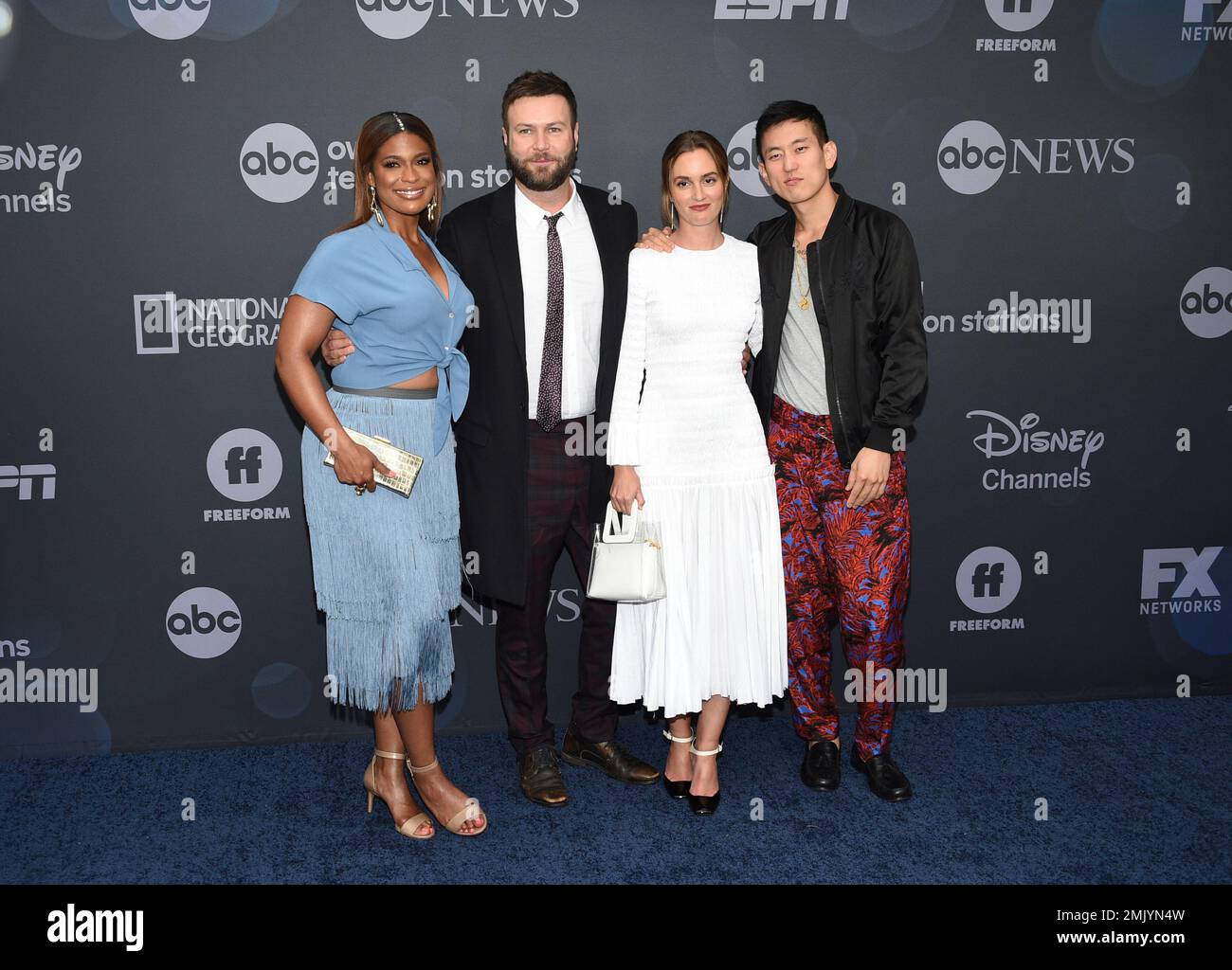 Kimrie Lewis, left, and Taran Killam, Leighton Meester and Jake Choi ...