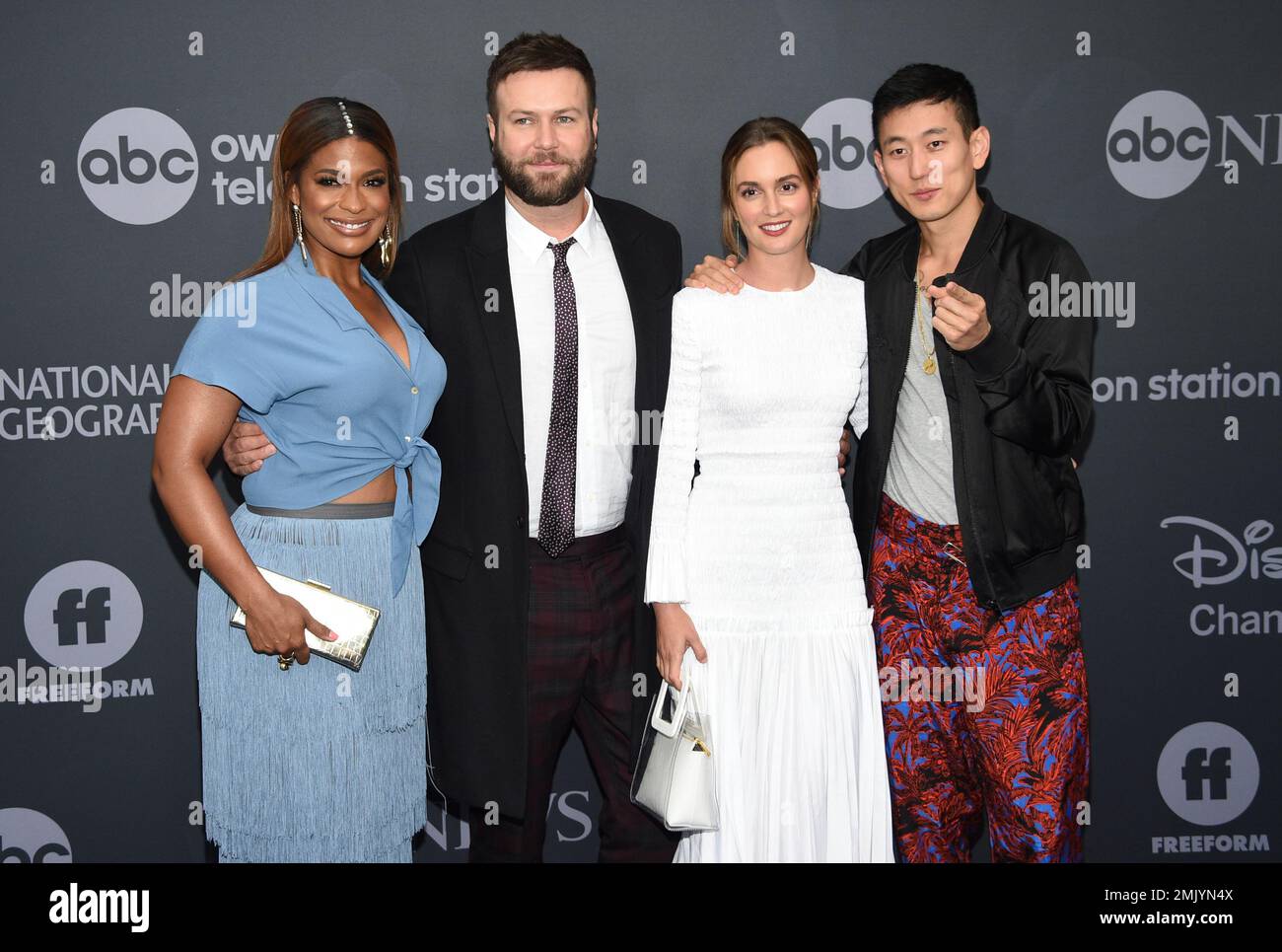Kimrie Lewis, left, and Taran Killam, Leighton Meester and Jake Choi ...