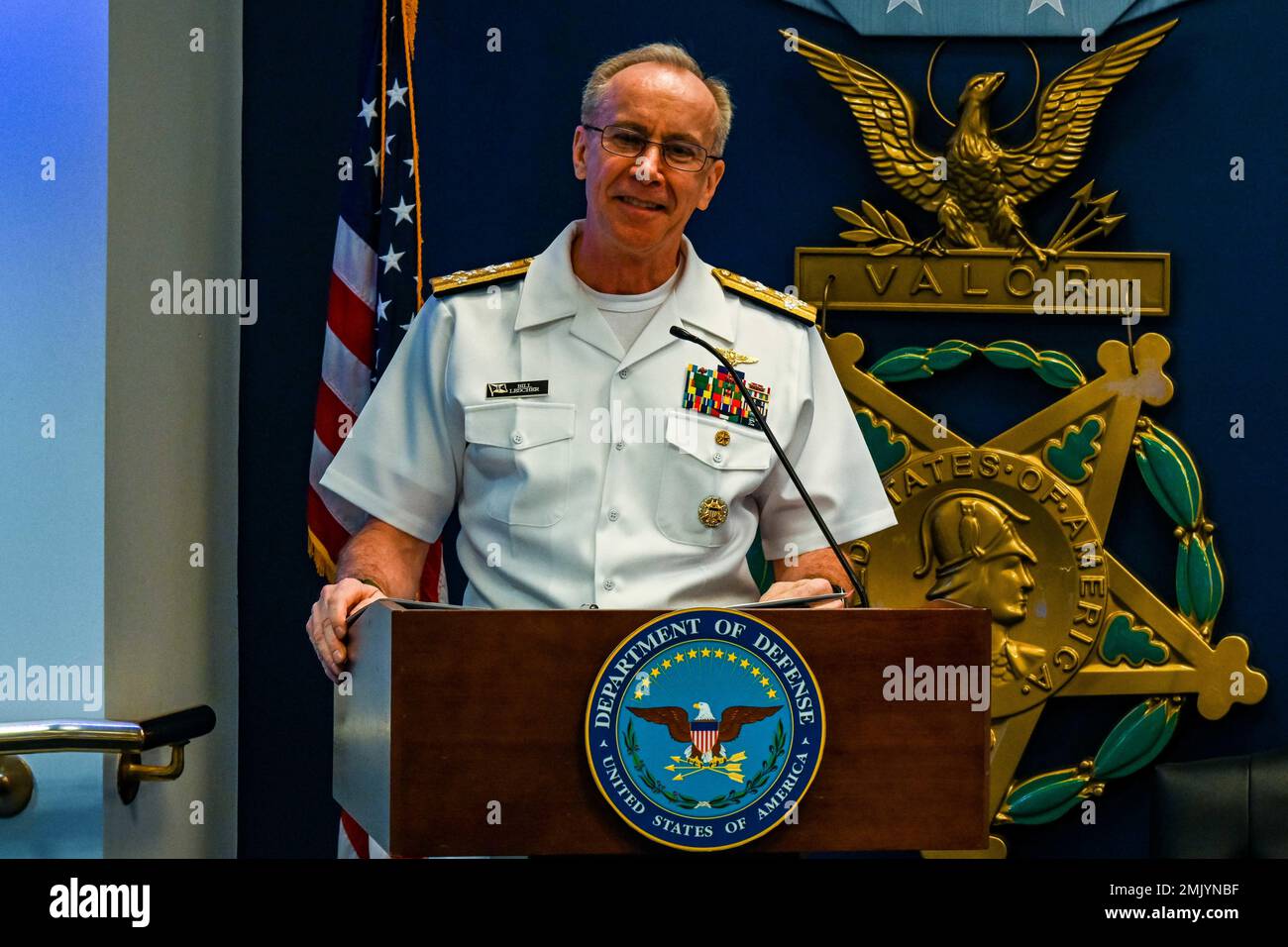 WASHINGTON (Sept. 2, 2022) – Adm. William Lescher delivers remarks ...
