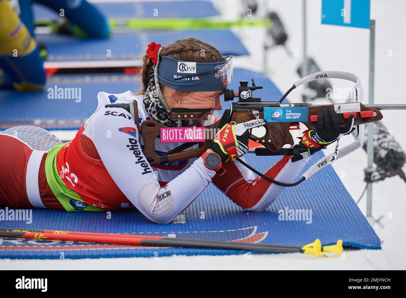 Lenzerheide, Schweiz, 28. Januar 2023. MEIER Lea SUI bei der 10 km ...