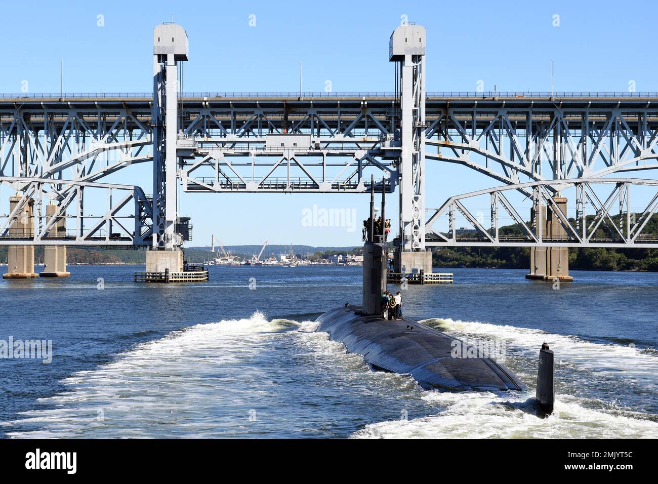 220902-N-GR655-0223 GROTON, Conn. (September 2, 2022) – The USS San ...