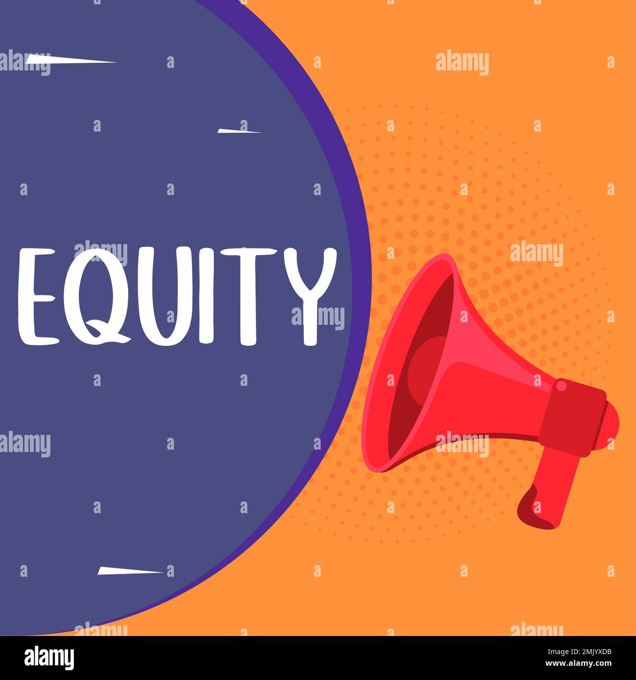 Sign displaying Equity. Business showcase quality of being fair and ...