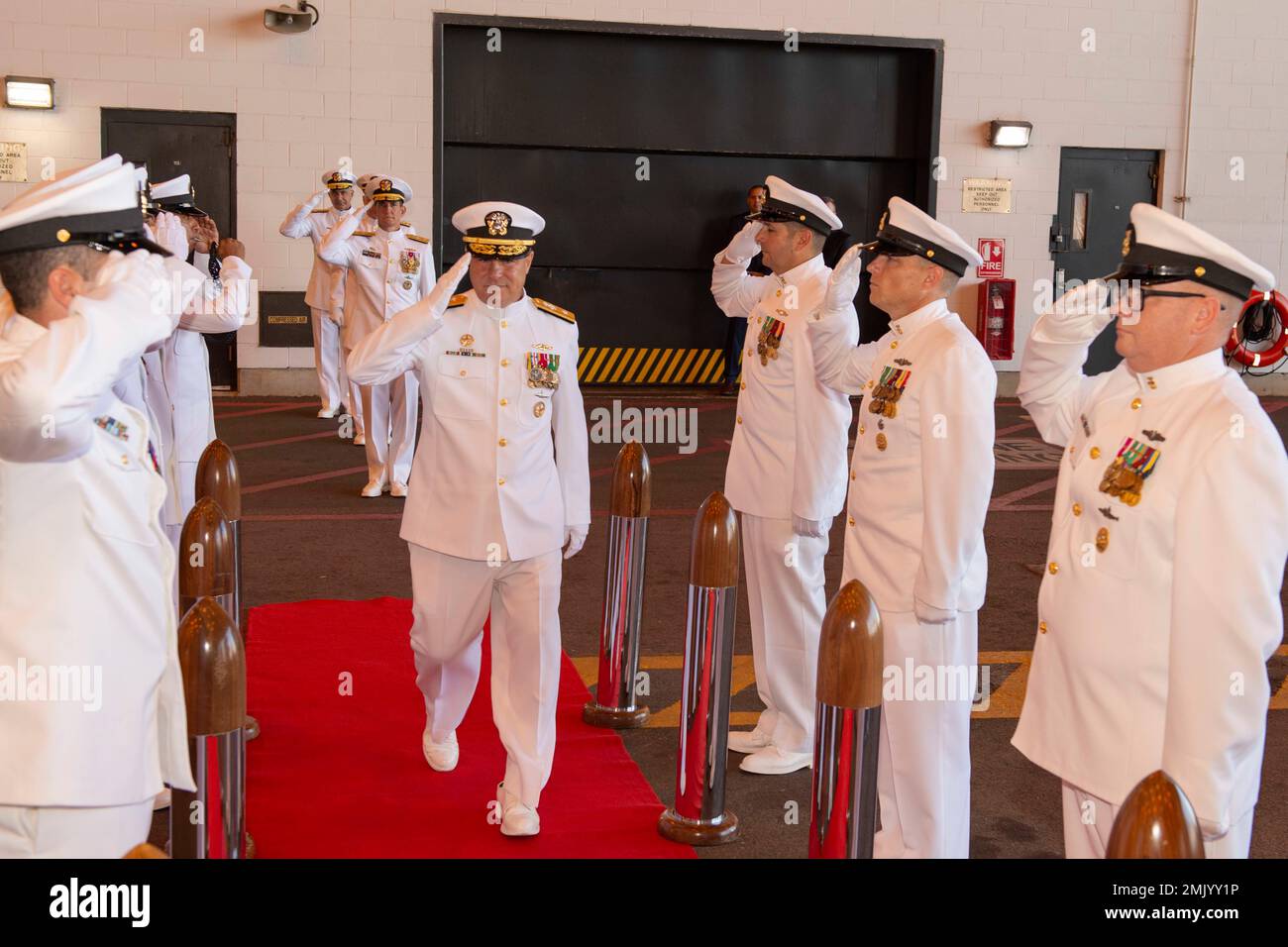 KINGS BAY, Ga. (Sept. 2, 2022) Rear Adm. John Spencer, outgoing ...