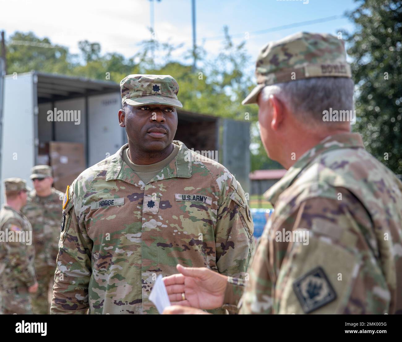Lt. Col. Rodney Hodge, commander of the 298th Support Battalion ...