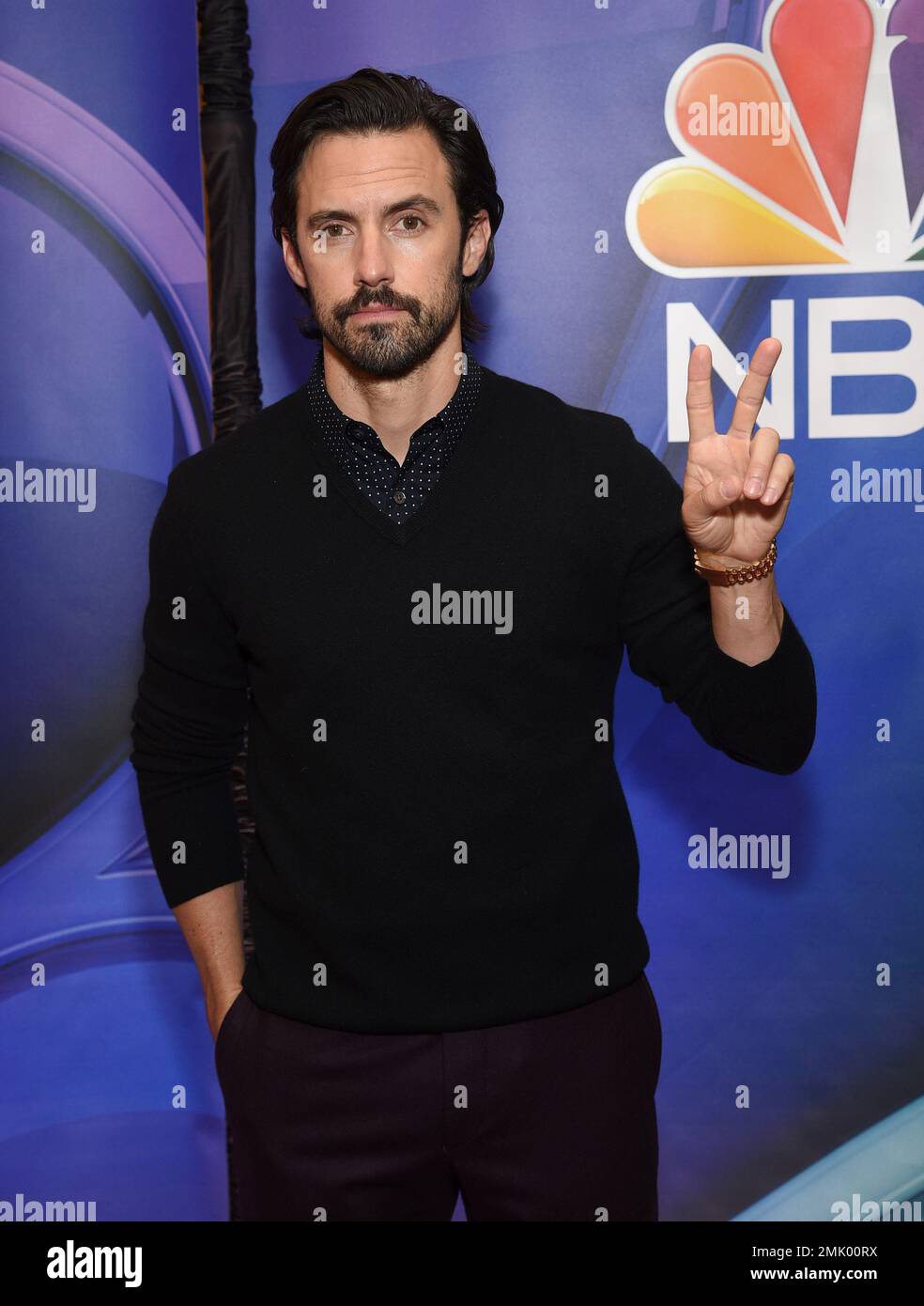 Milo Ventimiglia, from the cast of "This Is Us," attends the NBC 2019/ ...
