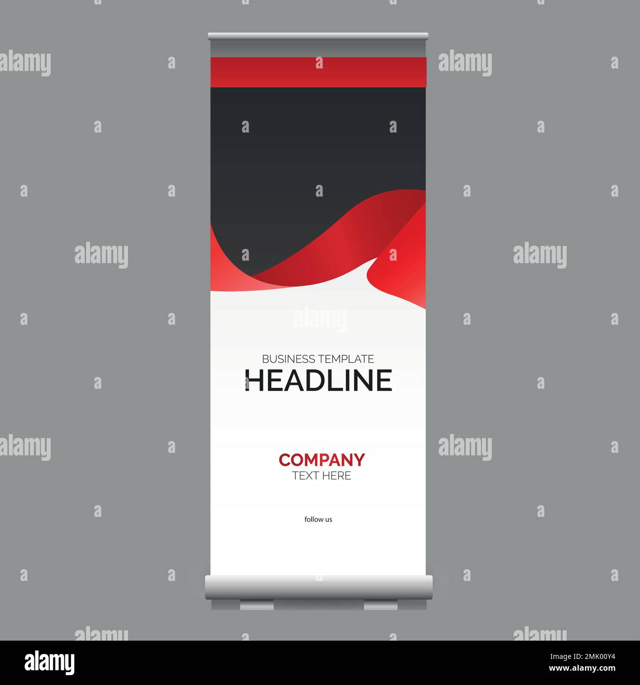 Roll up banner stand Vector e display mockup for presentation or ...