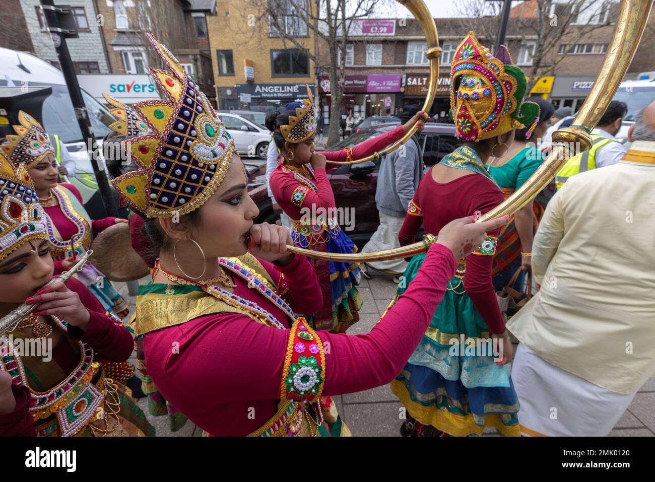 New Malden, London, UK. 28th January 2023. People of Tamil heritage ...