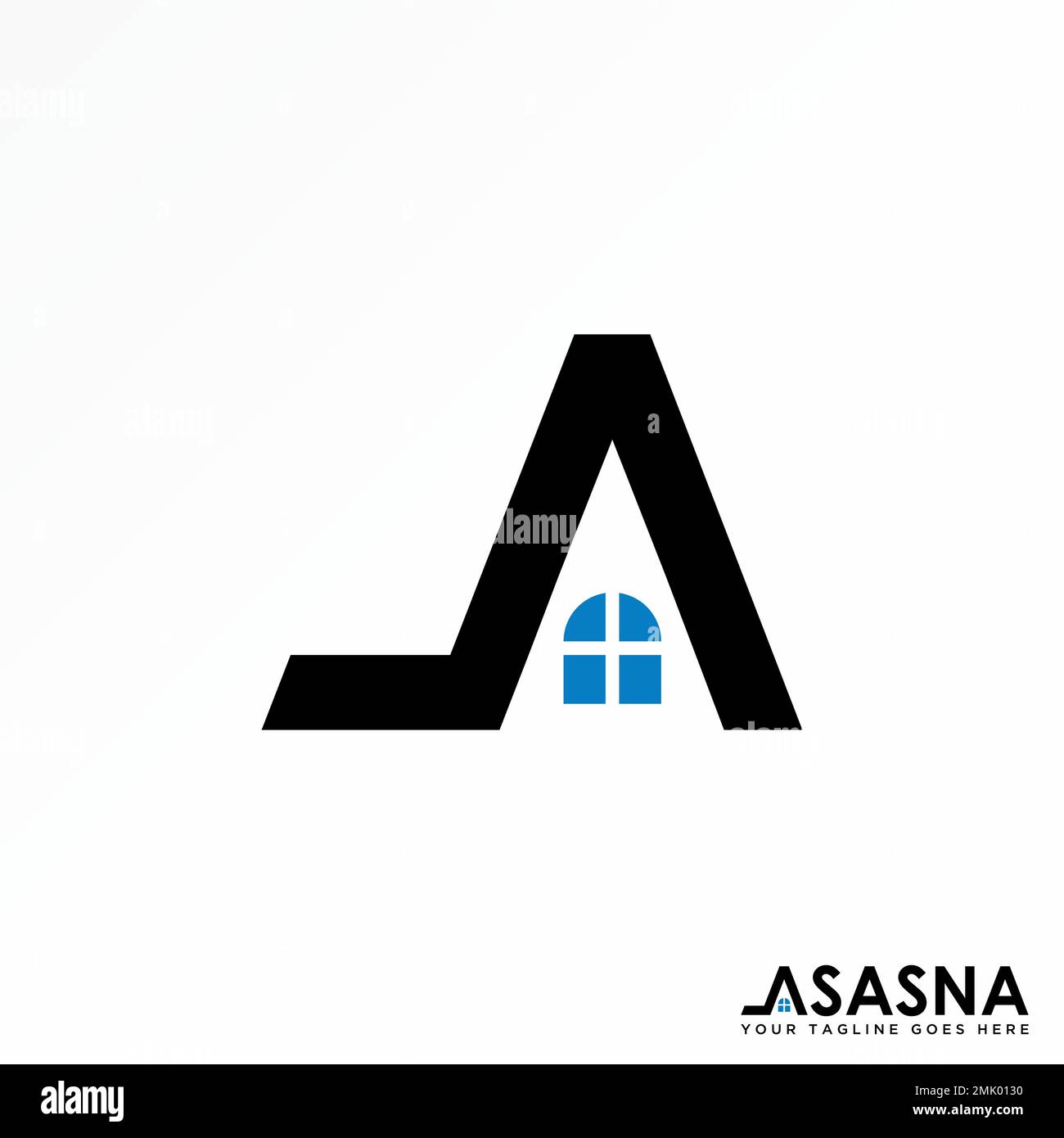 letter or word A font with roof and window image graphic icon logo ...