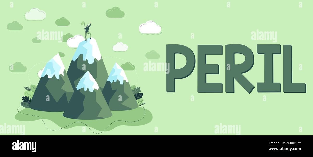 Conceptual display Peril. Business concept indicates something ...