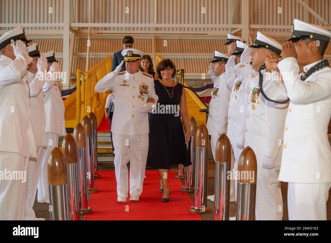 KINGS BAY, Ga. (Sept. 2, 2022) Rear Adm. John Spencer, outgoing ...