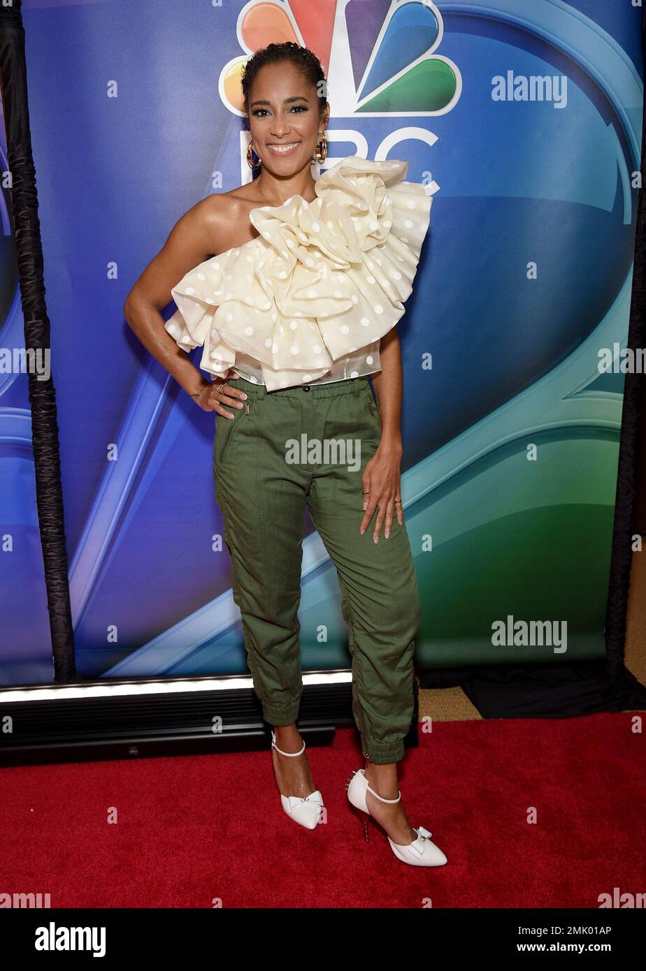 Amanda Seales, from the cast of "Bring the Funny," attends the NBC 2019 ...