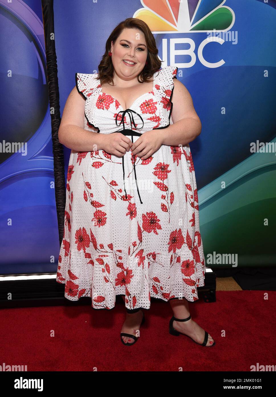 Chrissy Metz, from the cast of "This Is Us," attends the NBC 2019/2020 ...