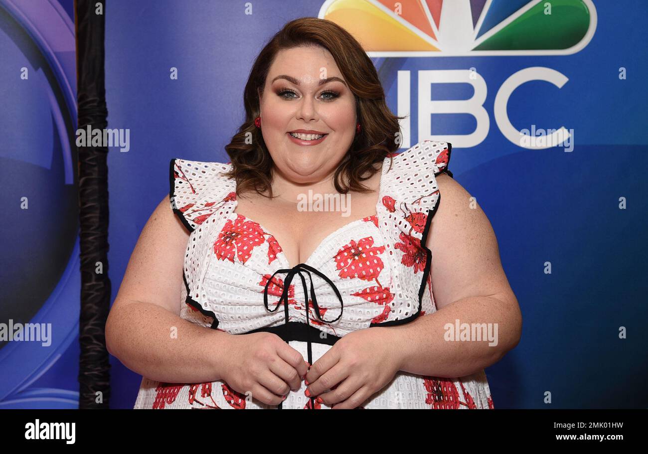 Chrissy Metz, from the cast of "This Is Us," attends the NBC 2019/2020 ...