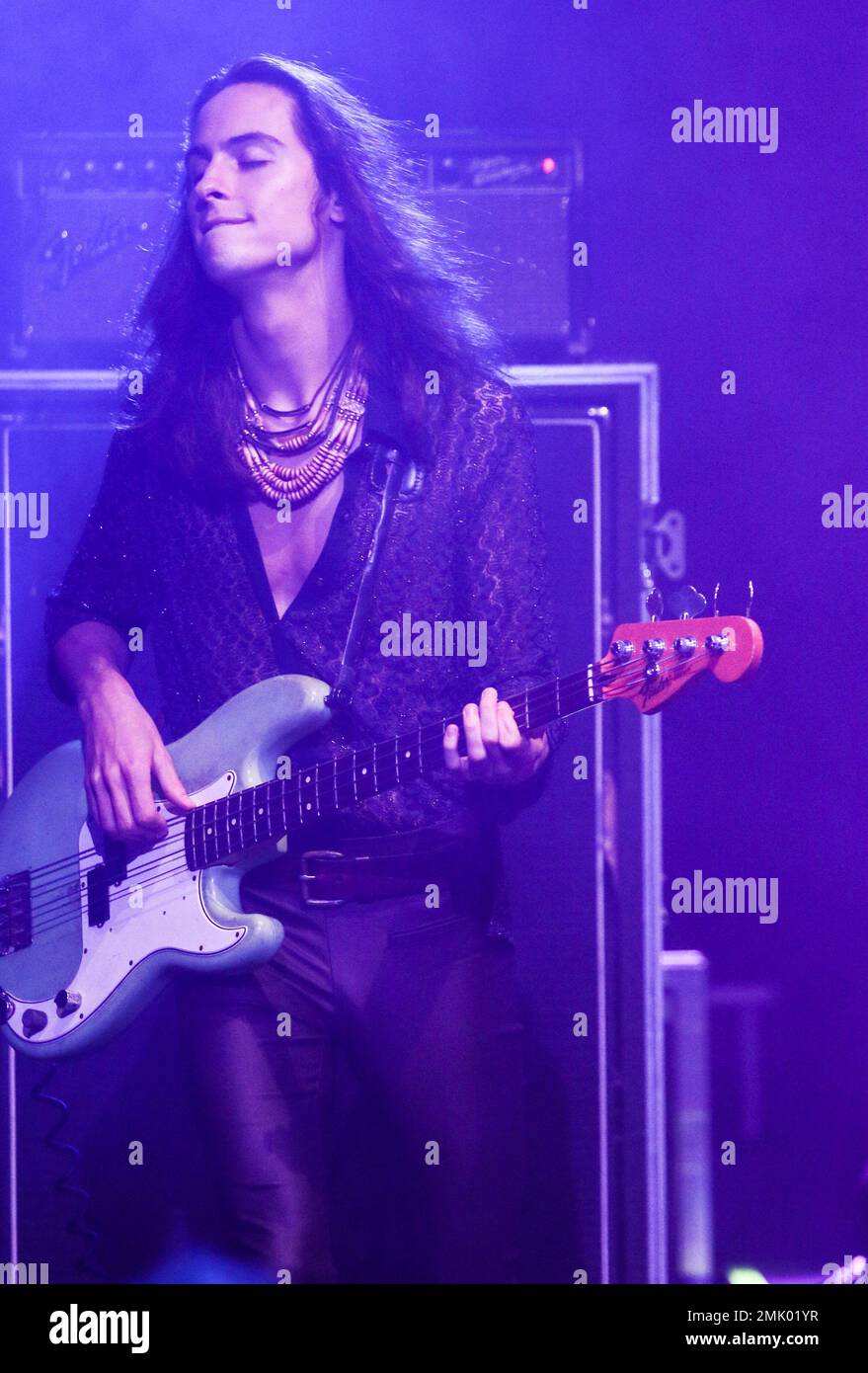 Sam Kiszka with Greta Van Fleet performs during the March of the ...